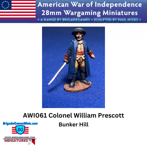 Colonel Prescott - Militia Officer - BG-AWI061 - BrigadeGamesMinis.com