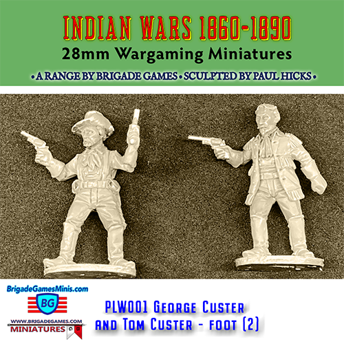 PLW001 George Custer and Tom Custer (foot) - Plains War ...