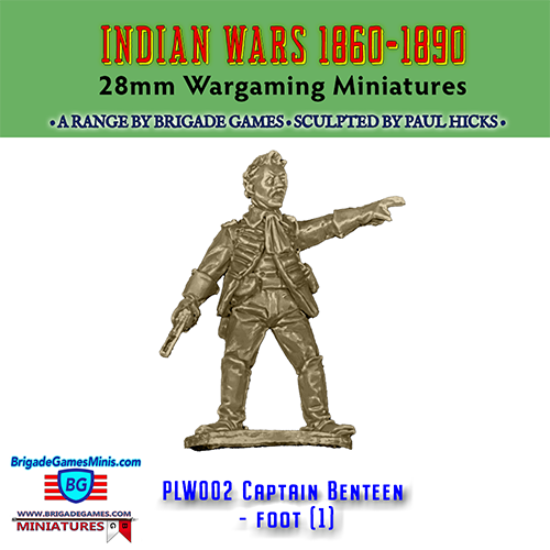 PLW002 Captain Frederick Benteen - Plains War - BrigadeGamesMinis.com
