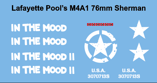 USA M4A1 "In The Mood" Tank - 1/56th - WW2 - BrigadeGamesMinis.com