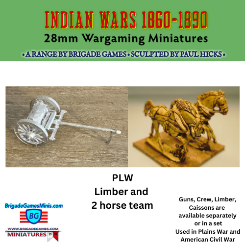 U.S. Limber - Plains War - BrigadeGamesMinis.com