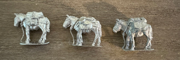 Pack Mule Train - Western - 28mm - BG-AWE099 - BrigadeGamesMinis.com