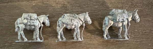 Pack Mule Train - Western - 28mm - BG-AWE099 - BrigadeGamesMinis.com