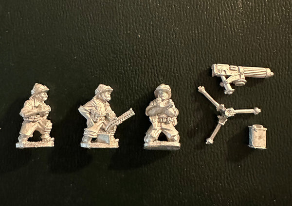 BG-WIAB27 British Vickers HMG Firing Team - BrigadeGamesMinis.com