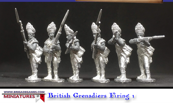 British Grenadiers - firing 1 - BG-AWI224 - BrigadeGamesMinis.com