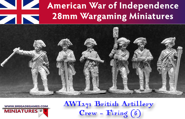 British Artillery Crew - Firing - BG-AWI271 - BrigadeGamesMinis.com