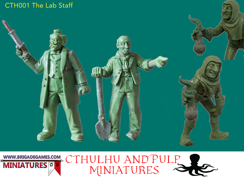 Cthulhu and Pulp Characters - BrigadeGamesMinis.com