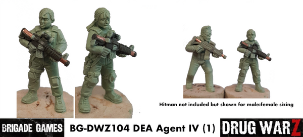 BG-DWZ104 Drug War Z DEA Agent 4 - BrigadeGamesMinis.com