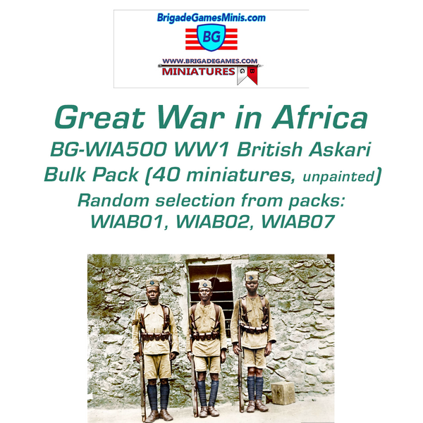 BG-WIA500 British Askari Bulk Pack - BrigadeGamesMinis.com
